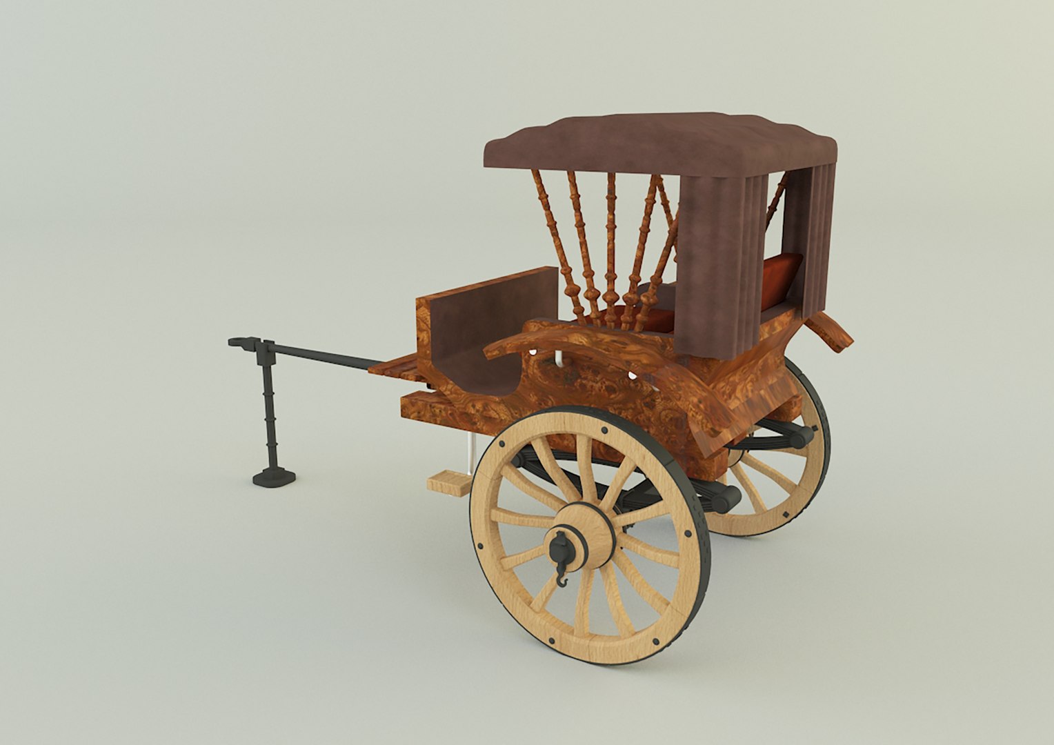 The Curtained Carriage 3D Model - TurboSquid 2120397