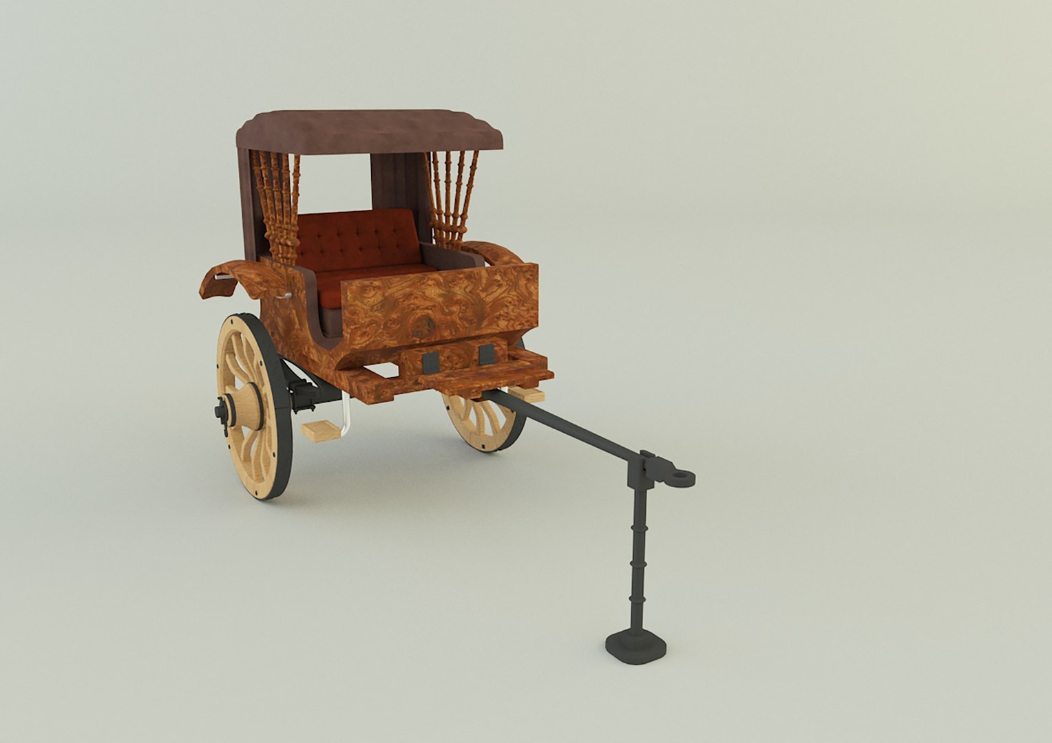 The Curtained Carriage 3D Model - TurboSquid 2120397