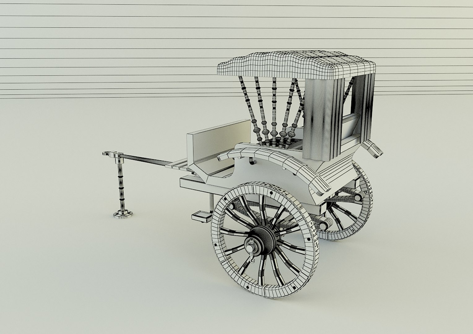 The Curtained Carriage 3D Model - TurboSquid 2120397