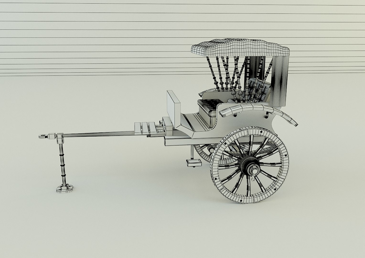 The Curtained Carriage 3D Model - TurboSquid 2120397