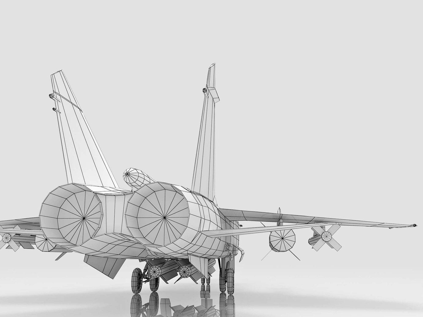 Mig-31 Bm 3d Model