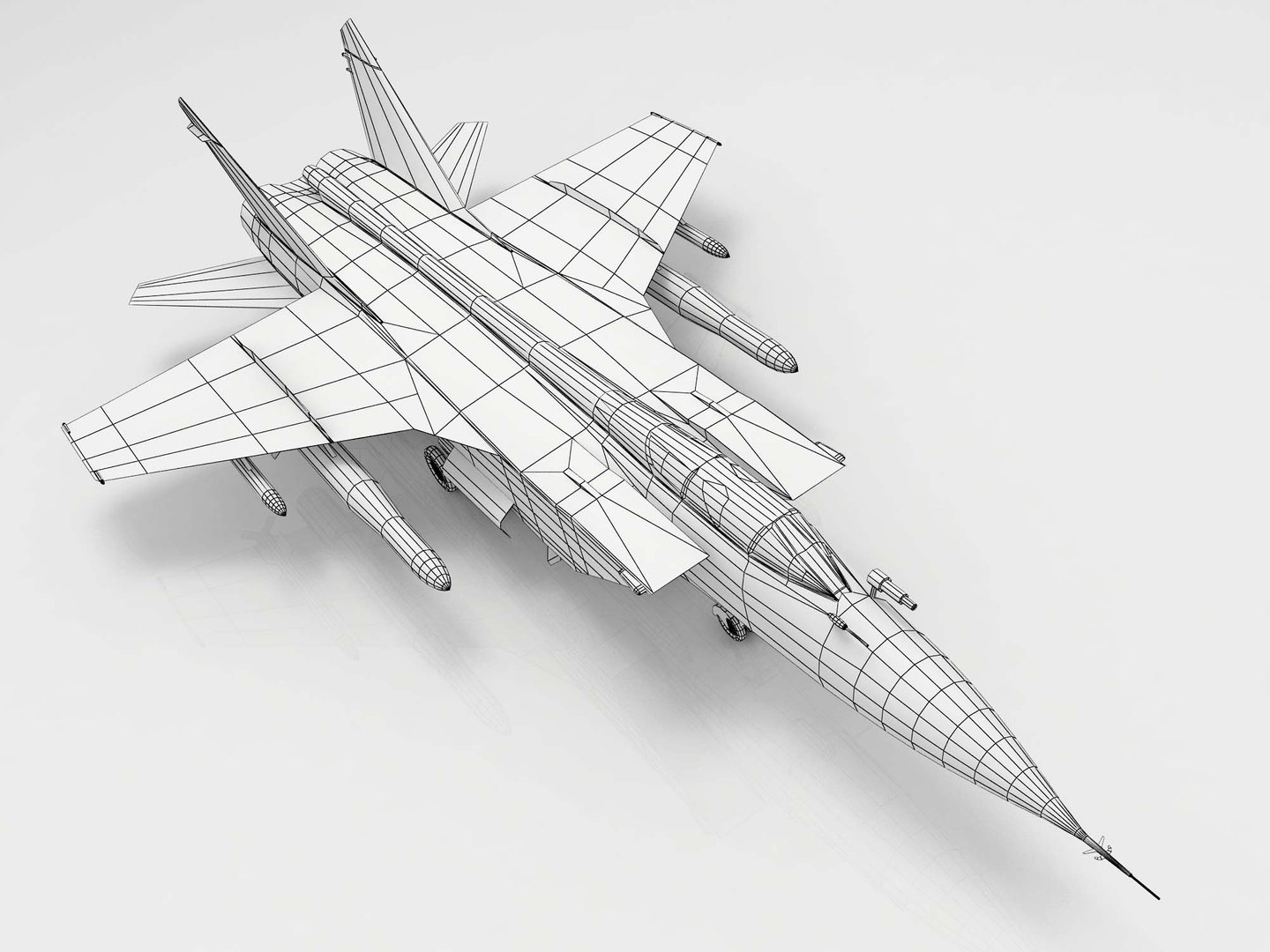 Mig-31 Bm 3d Model