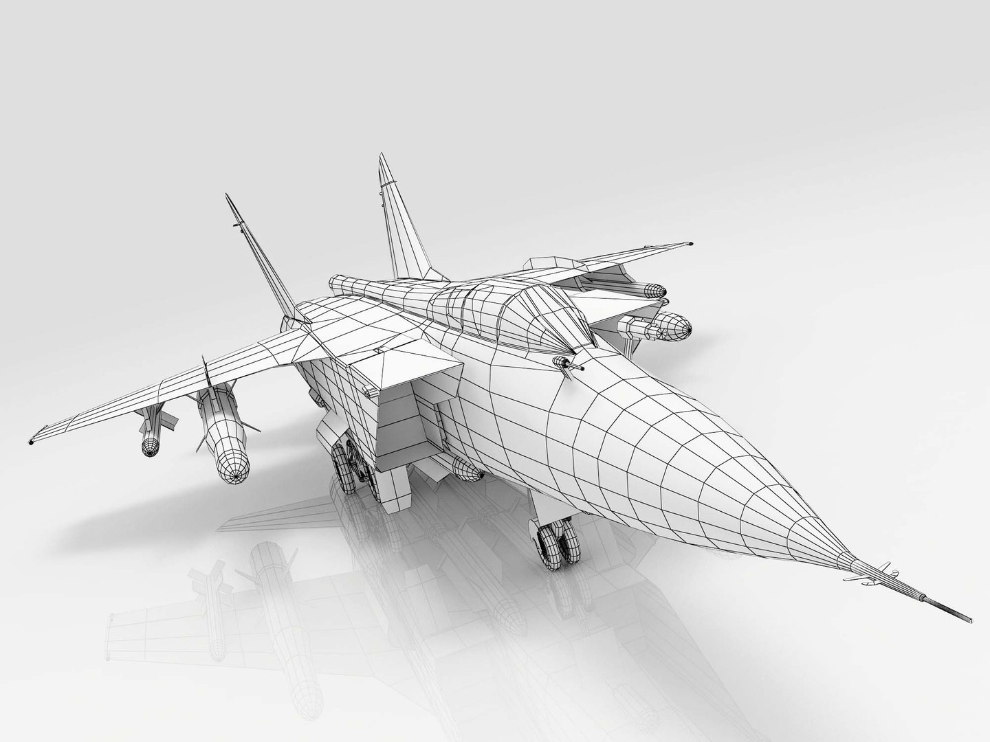 Mig-31 Bm 3d Model