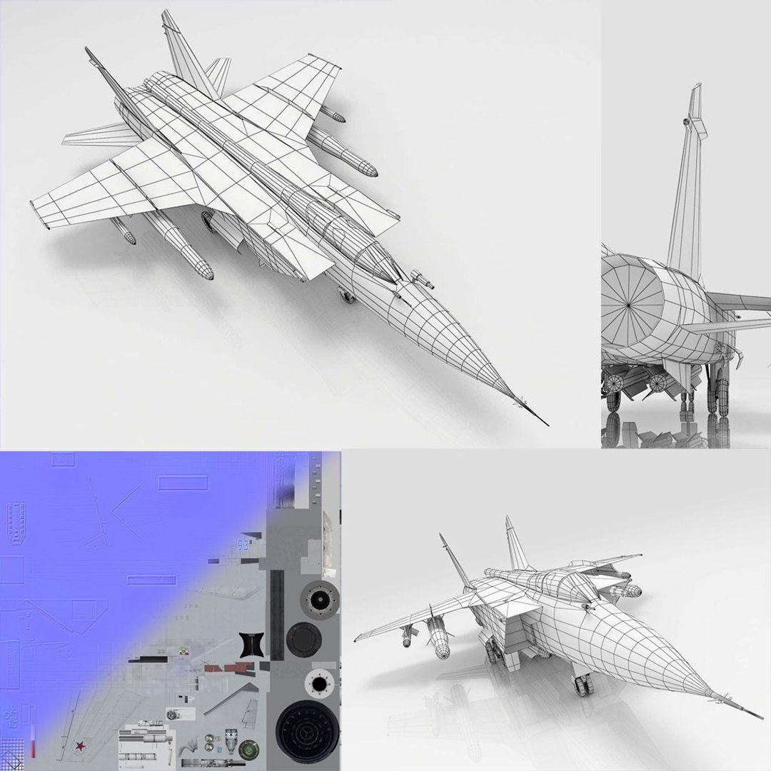 Mig-31 Bm 3d Model
