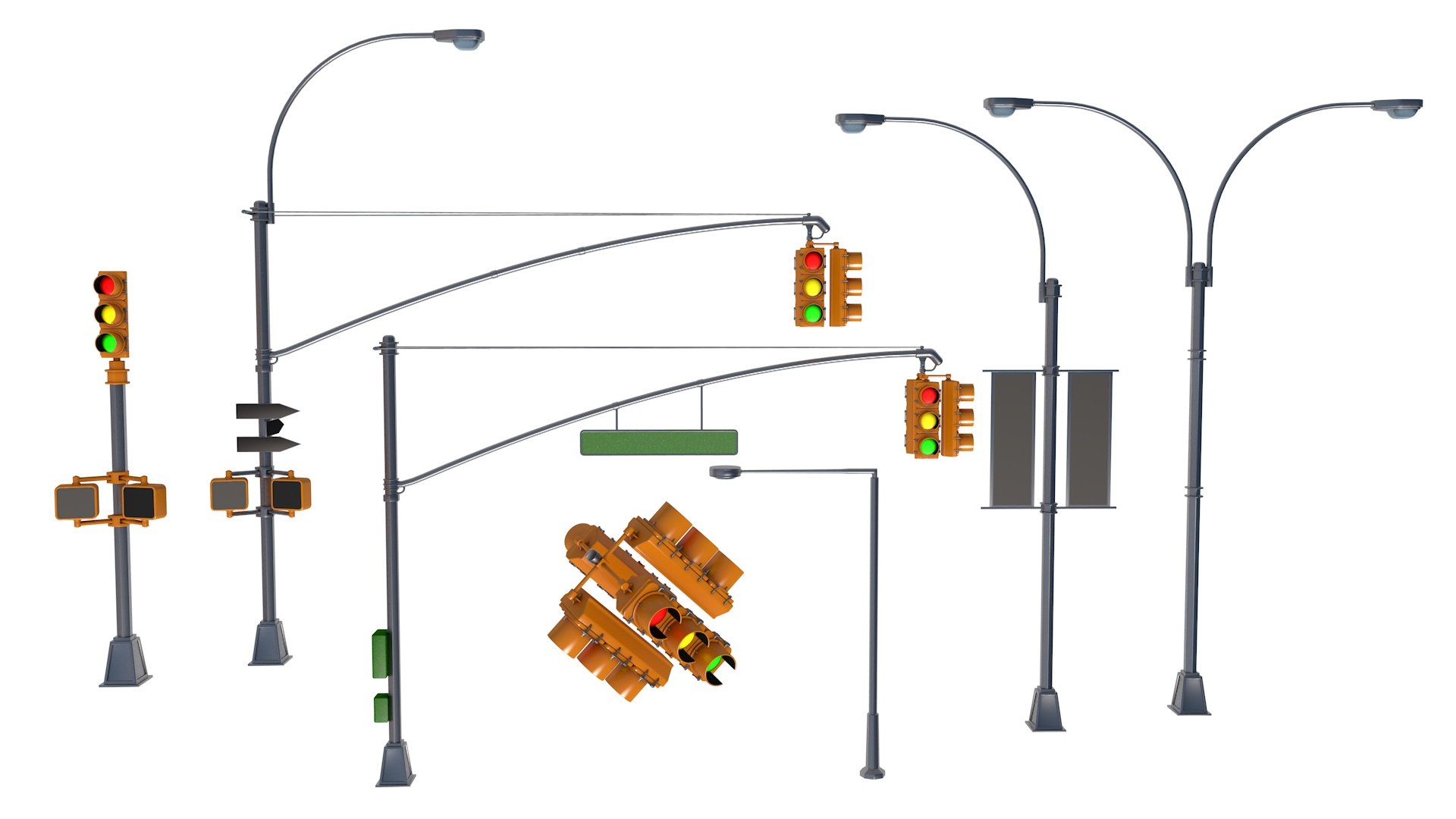 3D Traffic Lights collection - TurboSquid 1919854