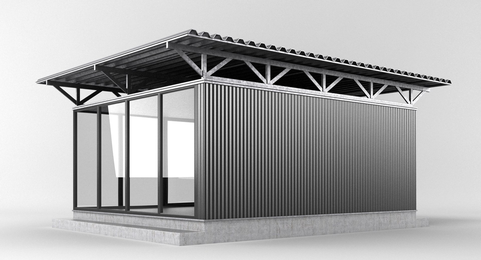 3d Pavilion Realistic Model