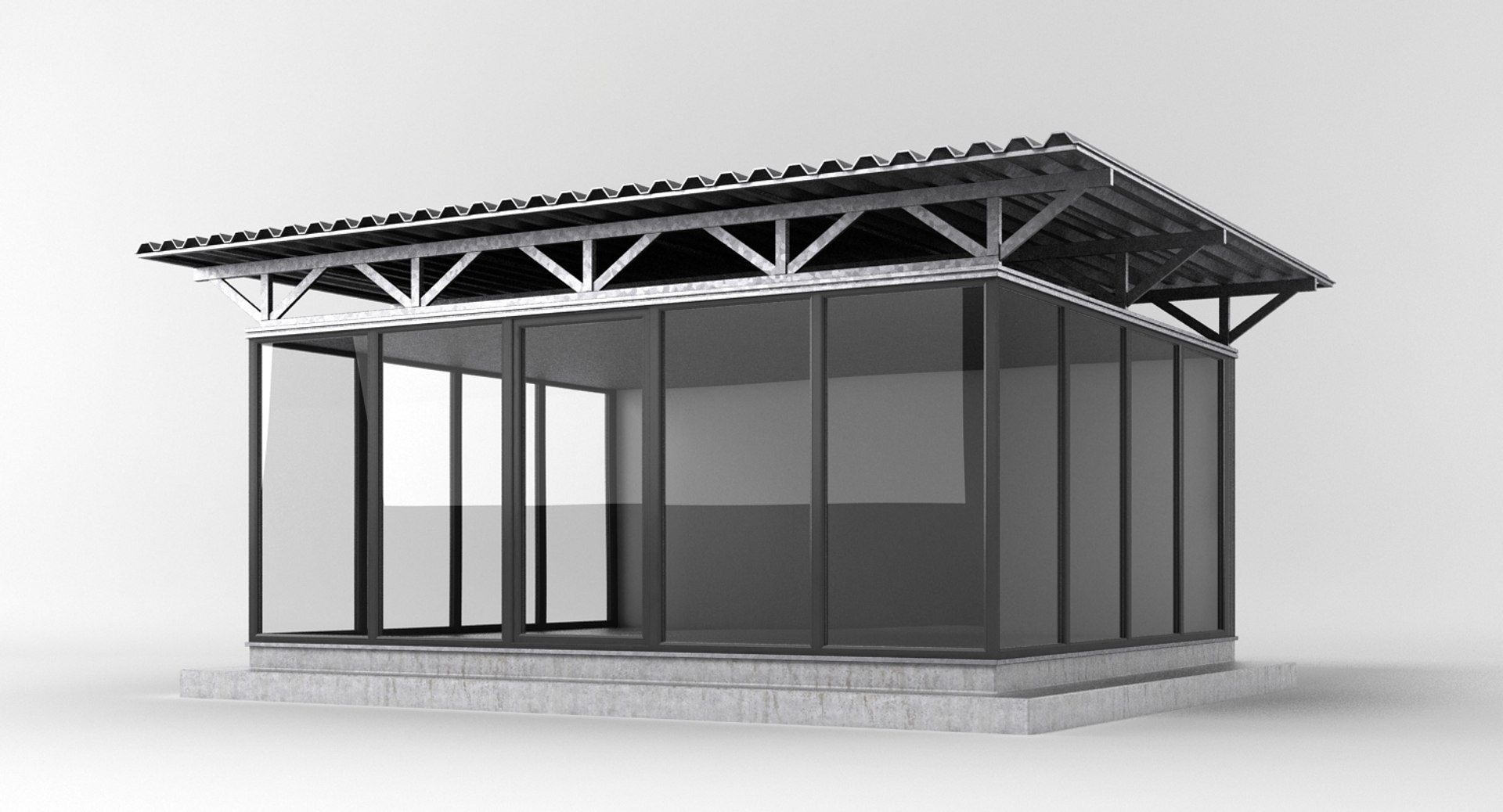 3d Pavilion Realistic Model