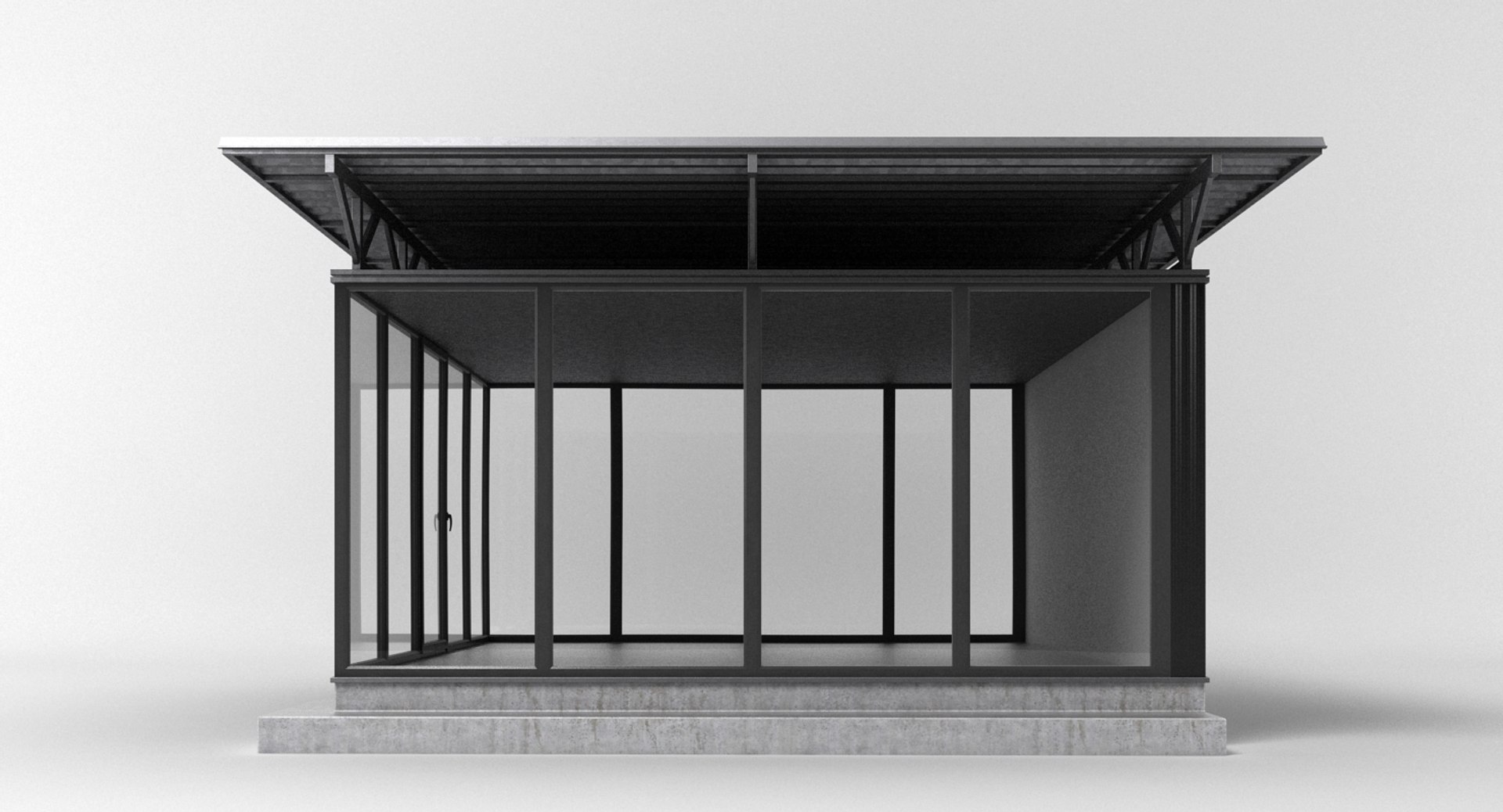 3d Pavilion Realistic Model