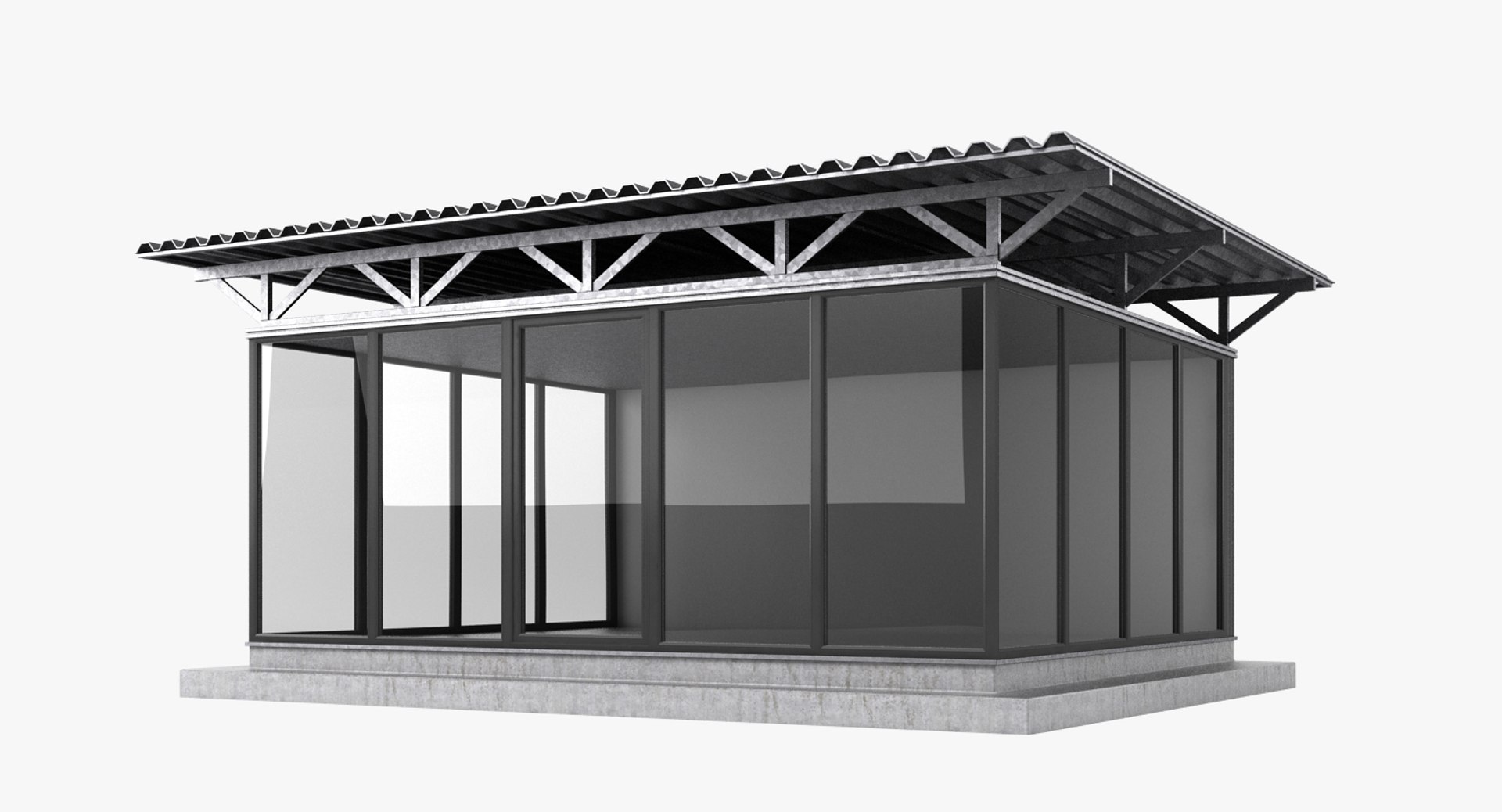 3d Pavilion Realistic Model