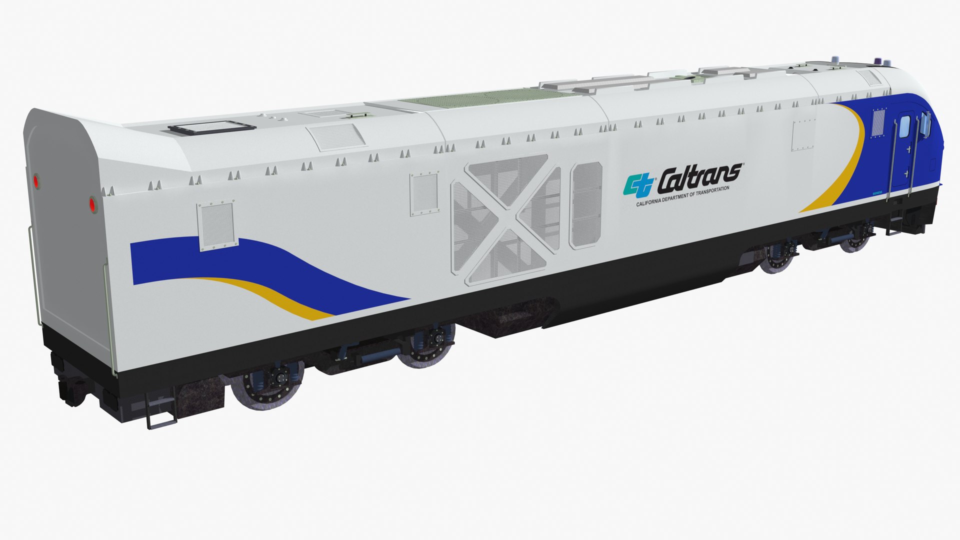 3D Caltrans Venture Trainset With A Siemens Charger Sz-44 Diesel ...