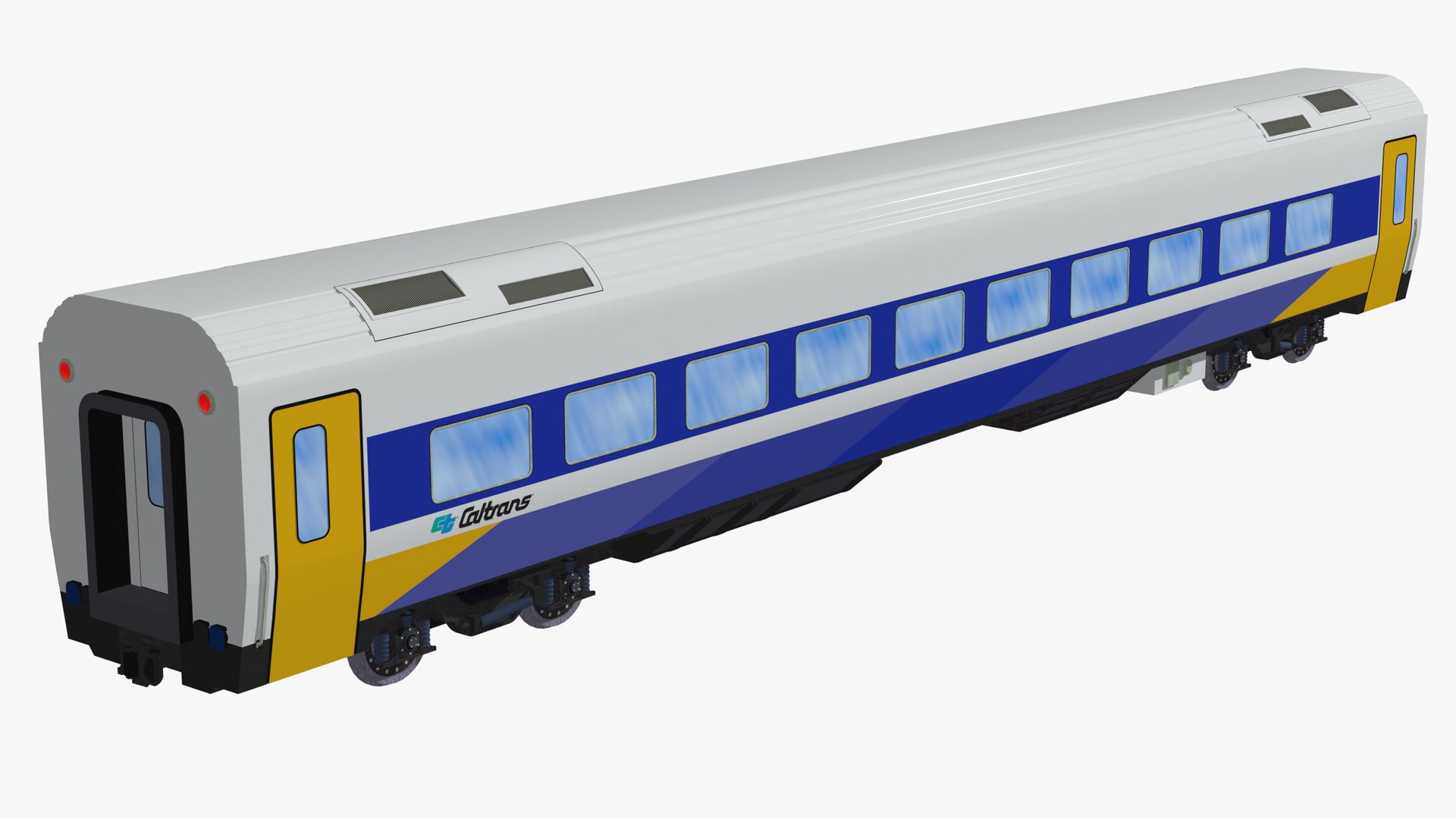 3D Caltrans Venture Trainset With A Siemens Charger Sz-44 Diesel ...