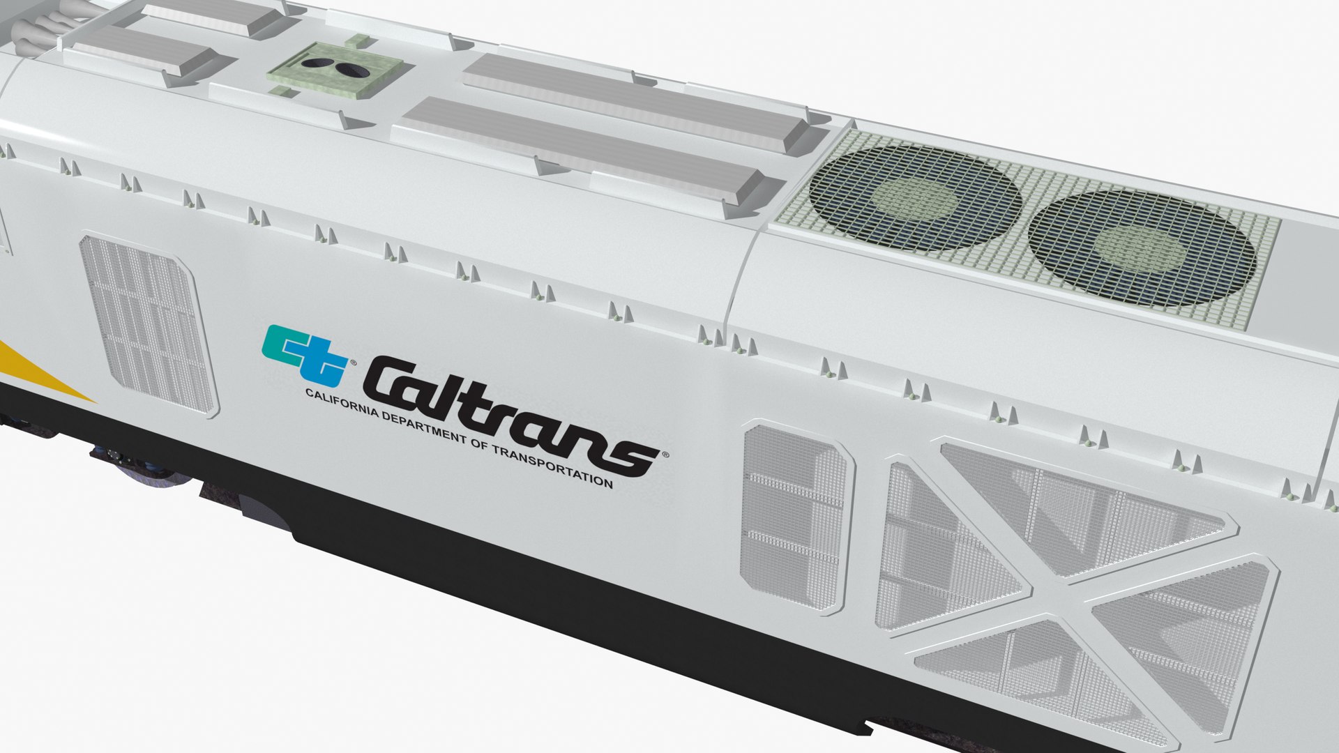 3D Caltrans Venture Trainset With A Siemens Charger Sz-44 Diesel ...