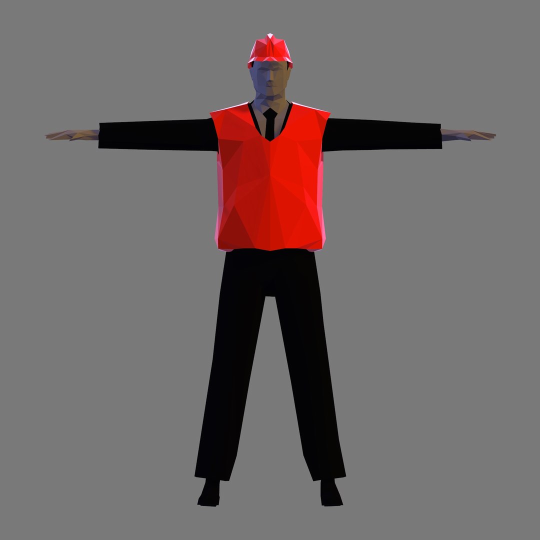 Free Lowpoly Engineer 3D - TurboSquid 1864535