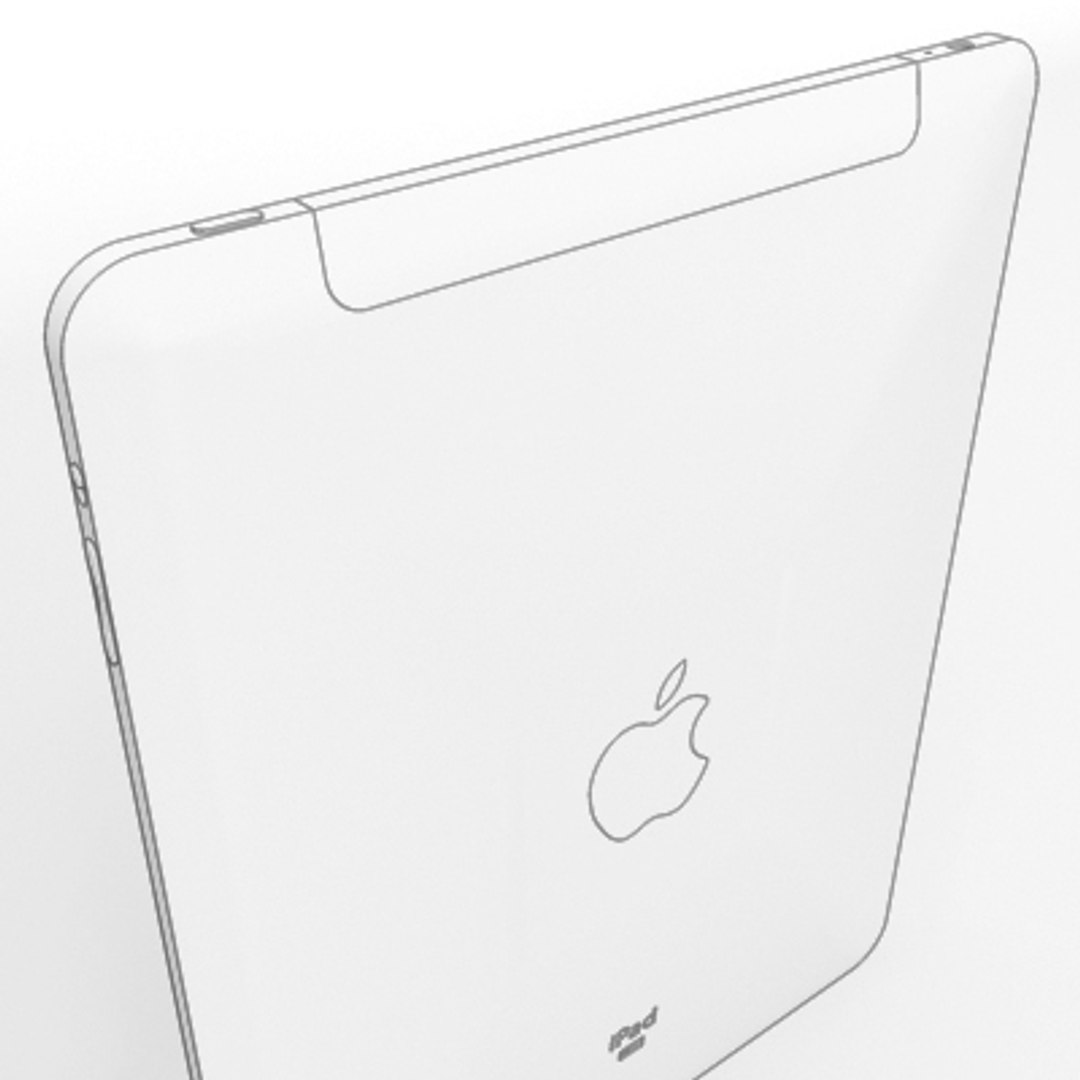 Apple Ipad 3g 3d Model