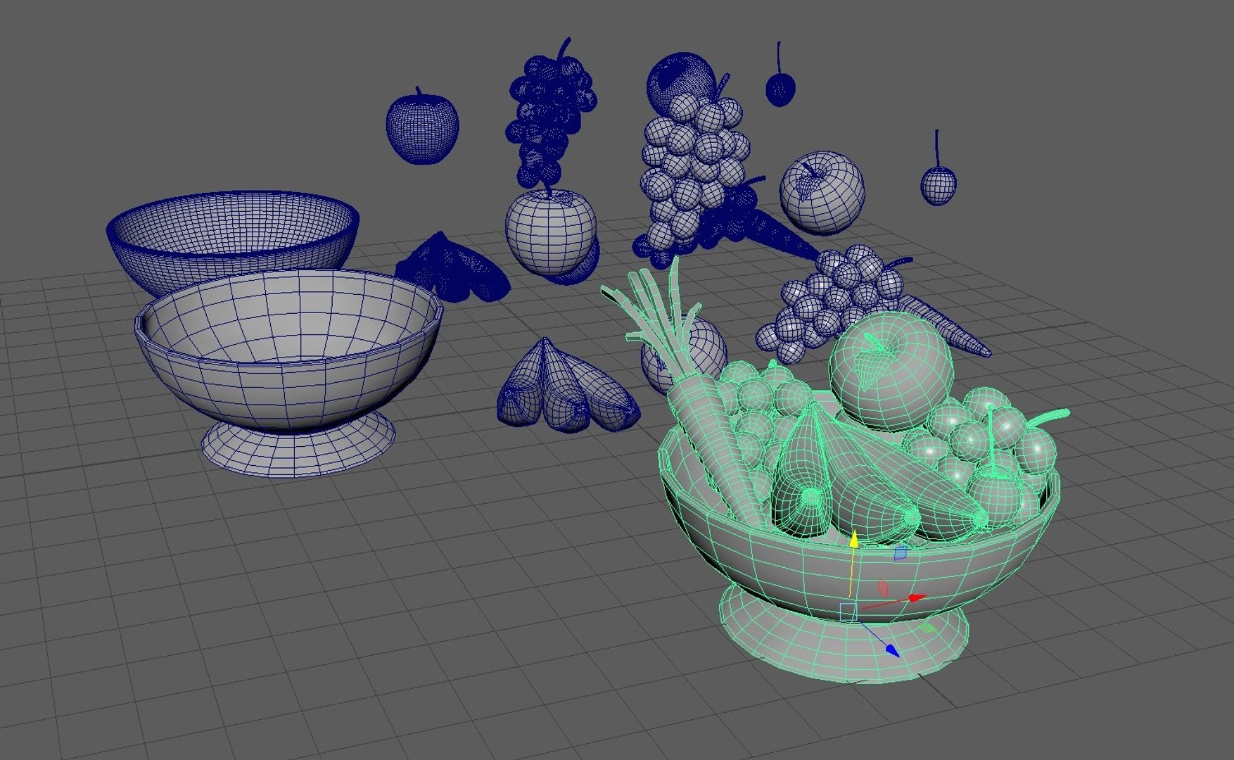 Fruit Bowl Model - TurboSquid 1614660