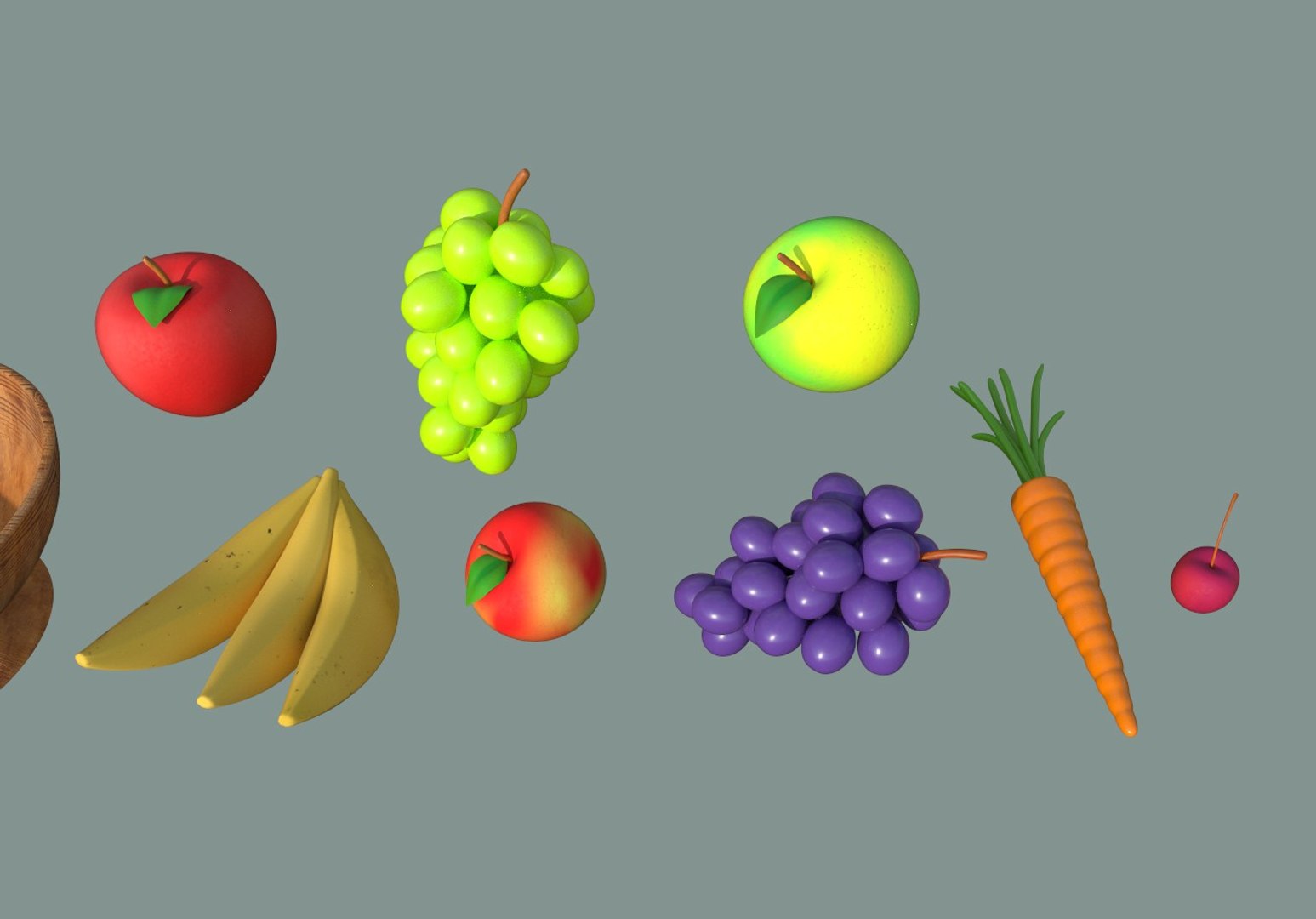 Fruit Bowl Model - TurboSquid 1614660