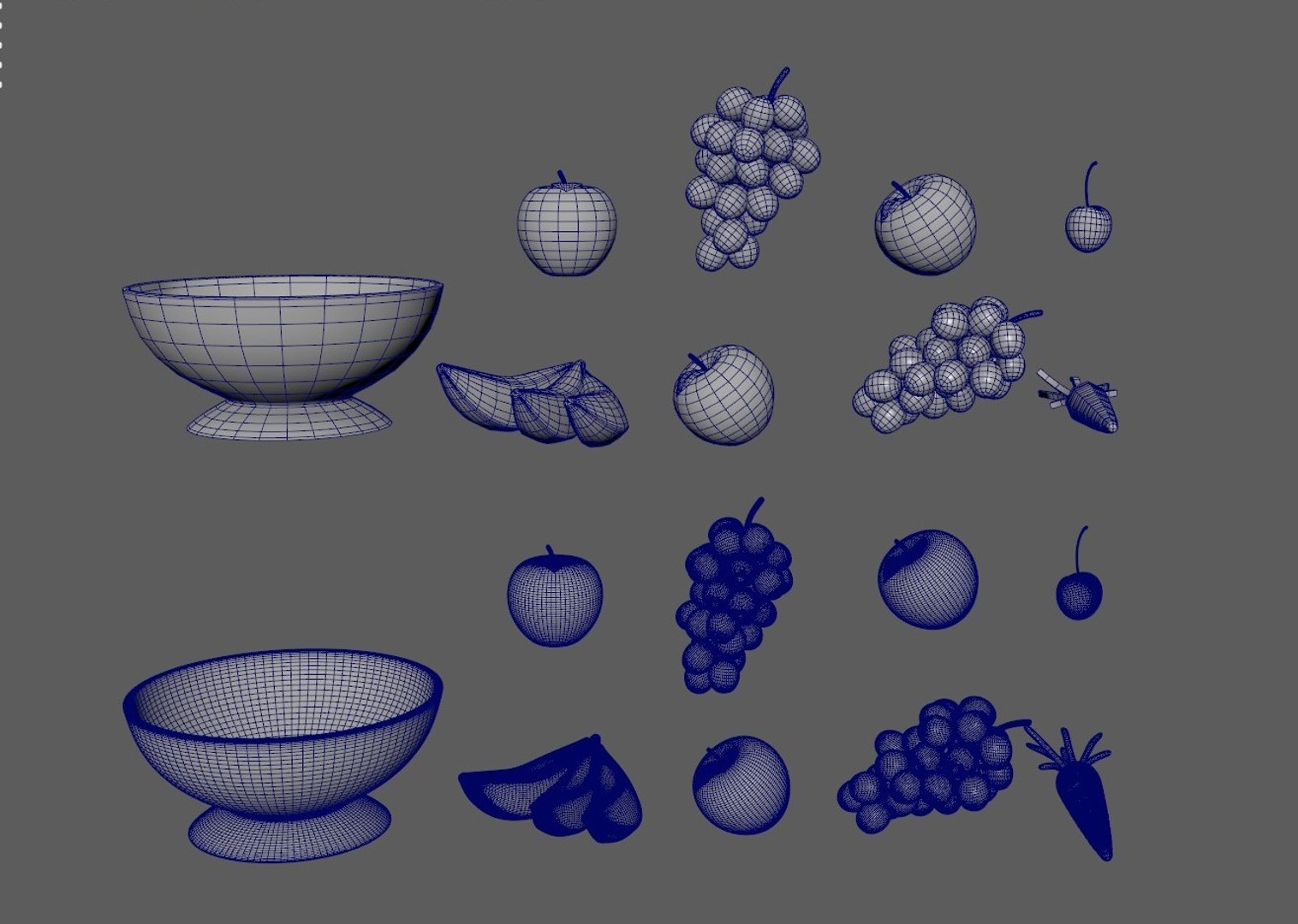 Fruit Bowl Model - TurboSquid 1614660
