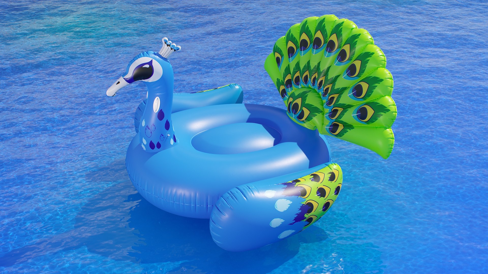 3D Joyin Inflatable Peacock Pool Float - TurboSquid 1778109