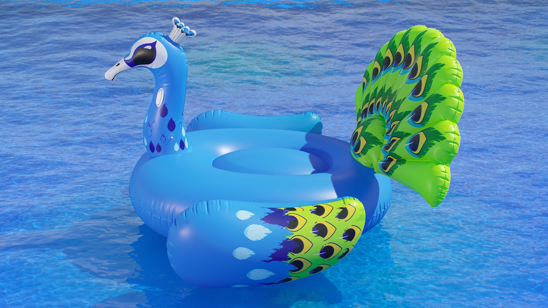 3D Joyin Inflatable Peacock Pool Float - TurboSquid 1778109