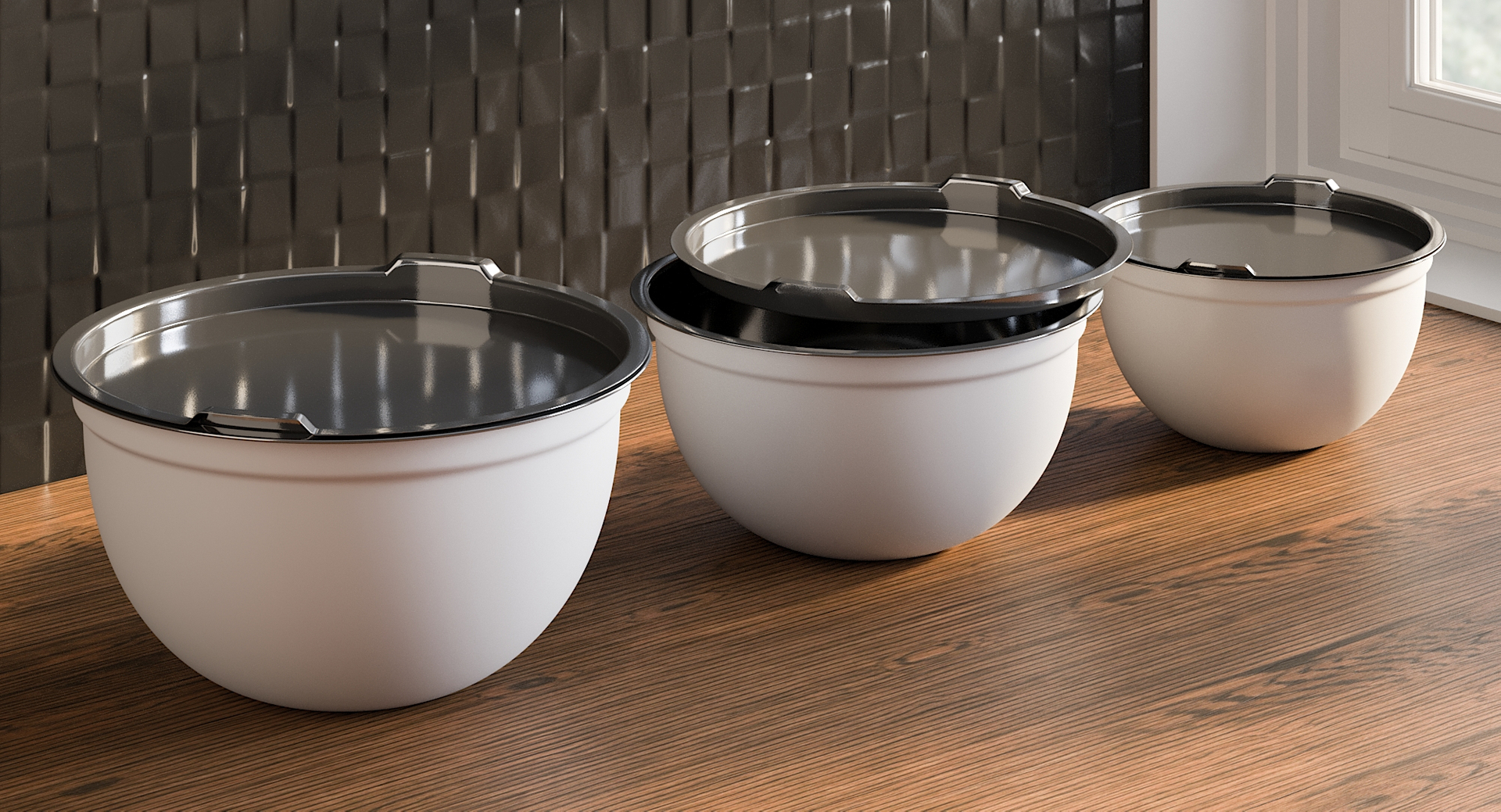 3D Realistic Mixing Bowl Set - TurboSquid 1465018