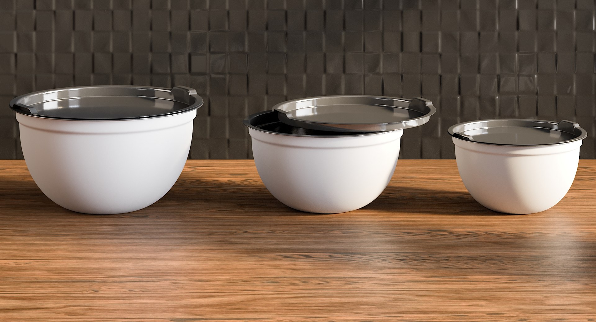 3D Realistic Mixing Bowl Set - TurboSquid 1465018