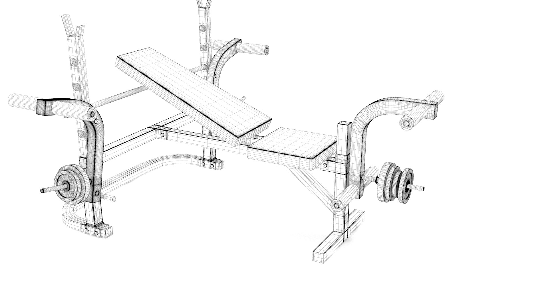 3D Gym Equipment - TurboSquid 1363138