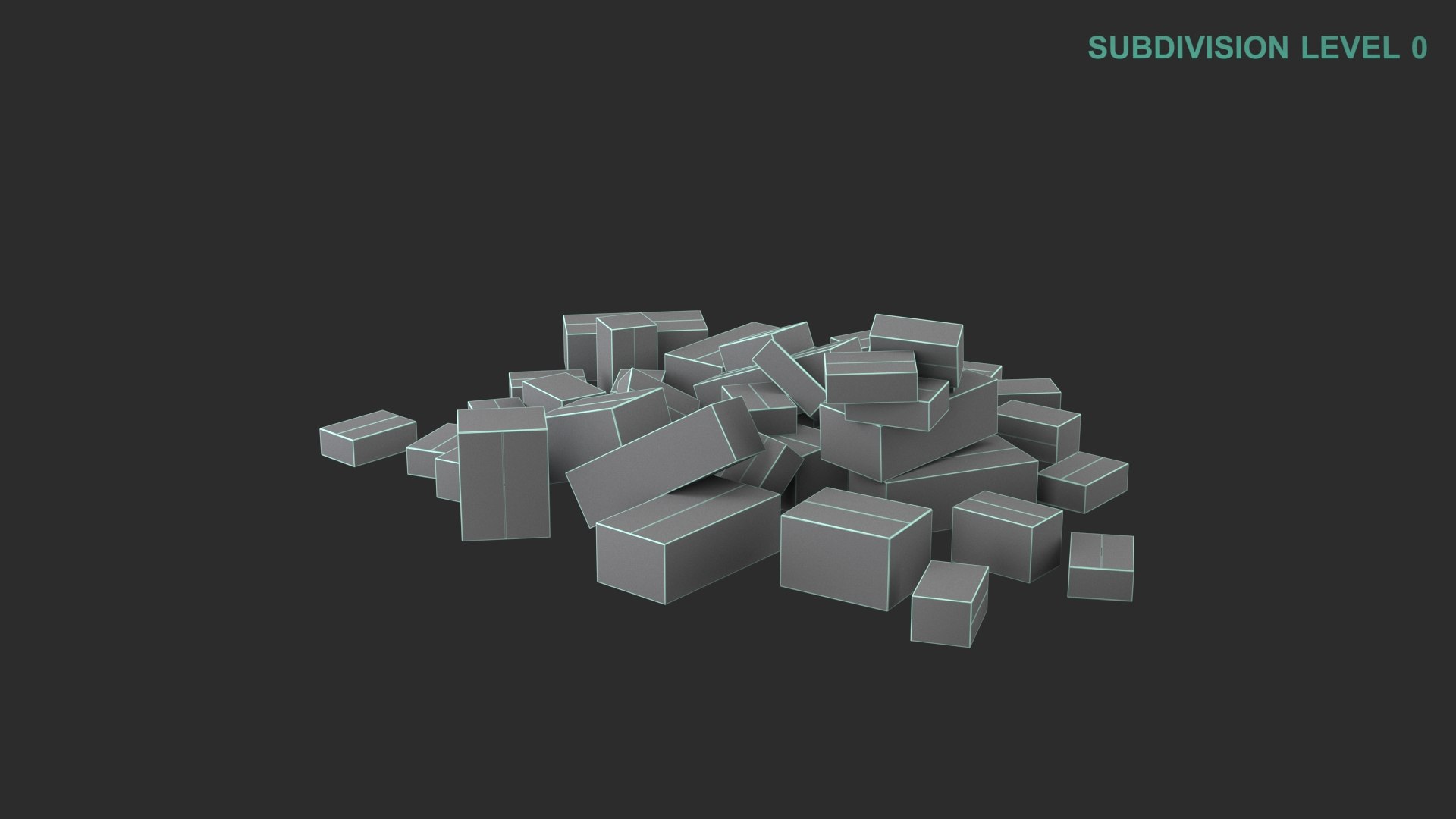 3D Cardboard Box Pile - TurboSquid 2003080
