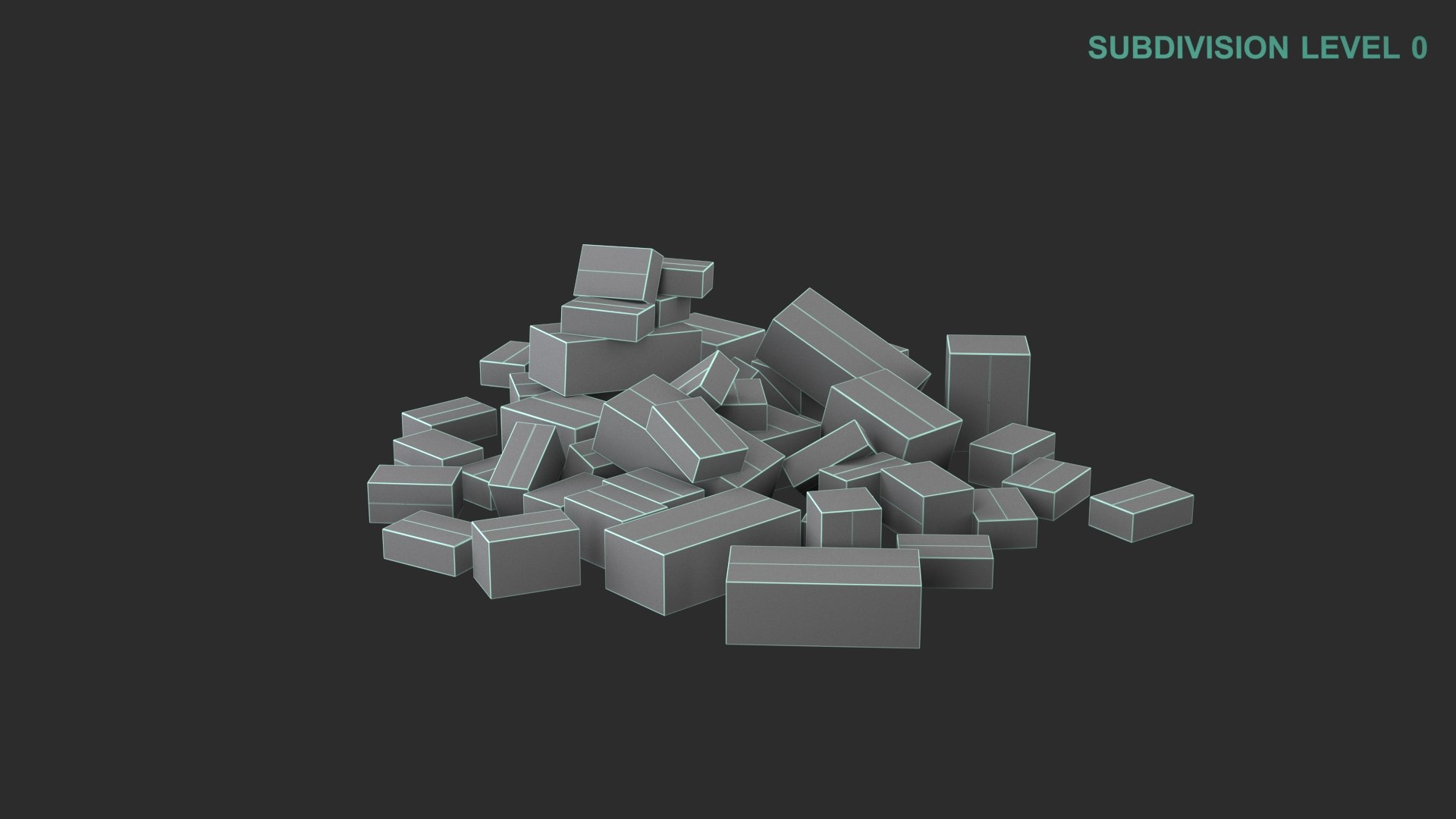 3D Cardboard Box Pile - TurboSquid 2003080