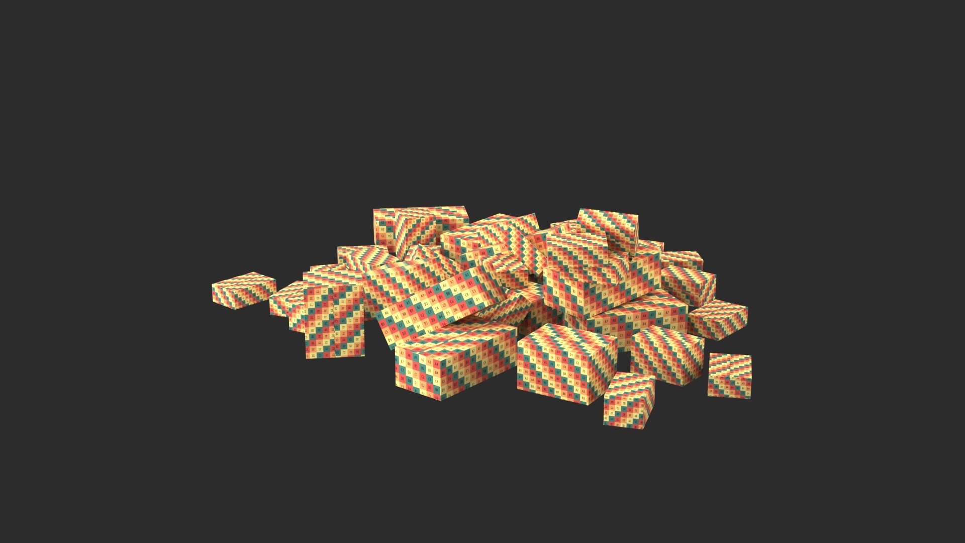 3D Cardboard Box Pile - TurboSquid 2003080