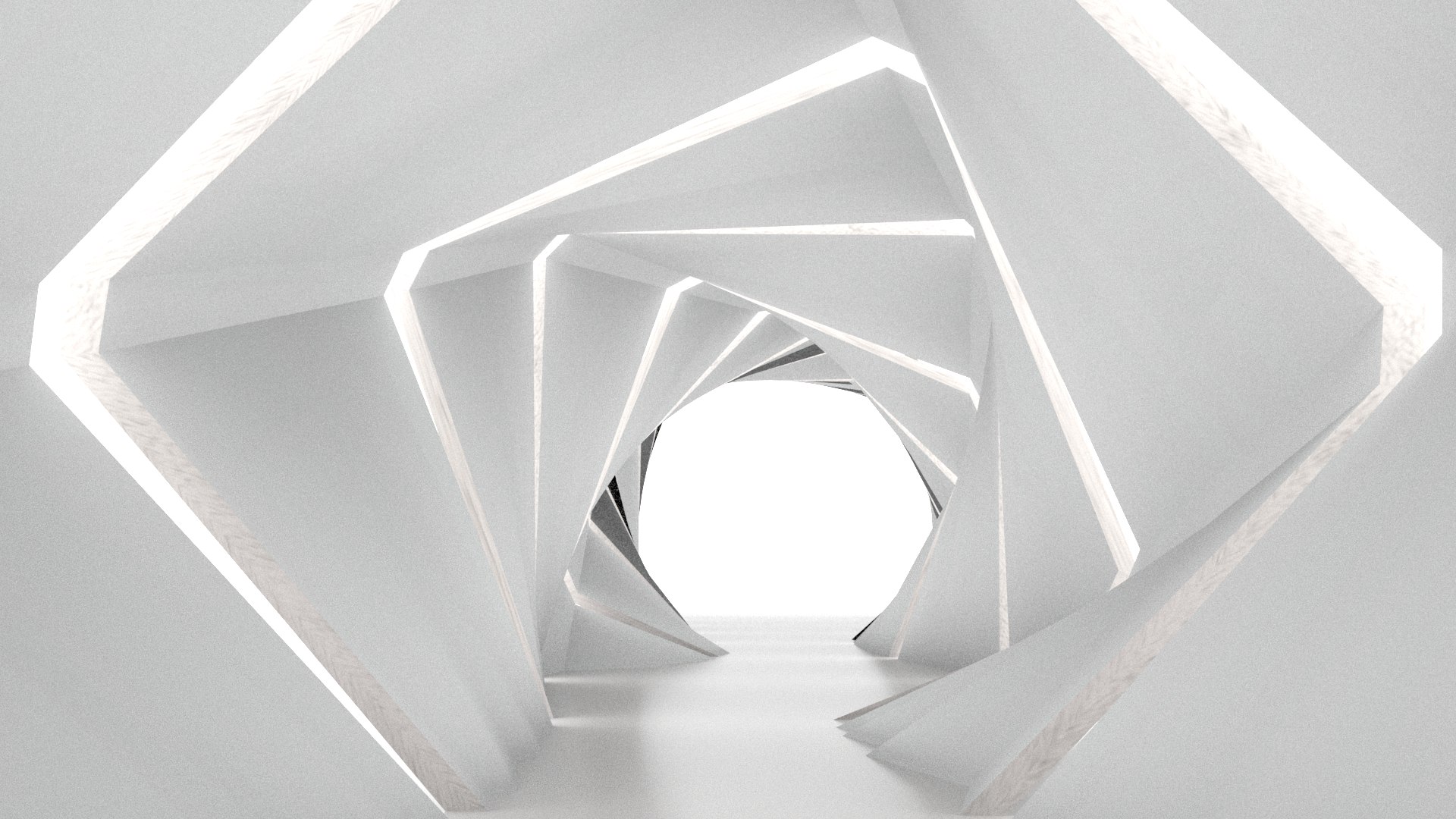 Free Square Tunnel Rotation Low Poly 3D Model - TurboSquid 1762165