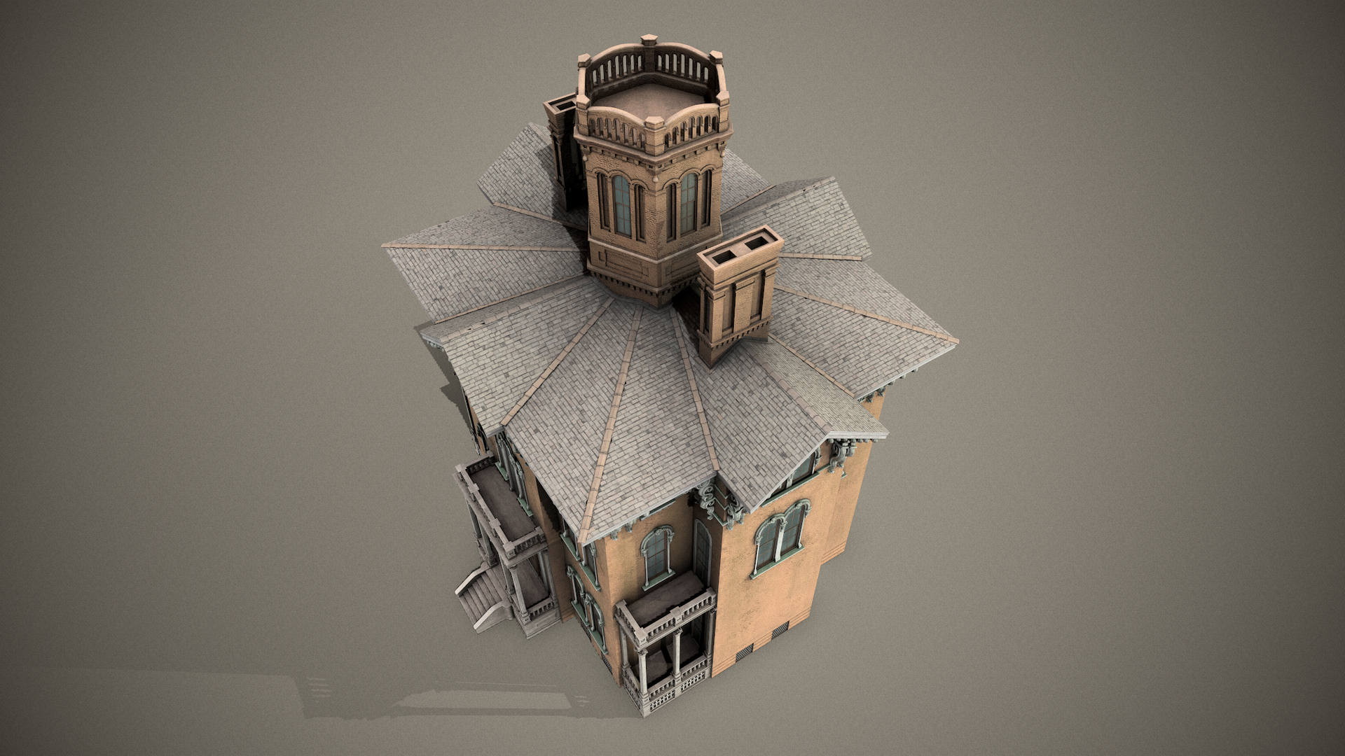 3d victorian house