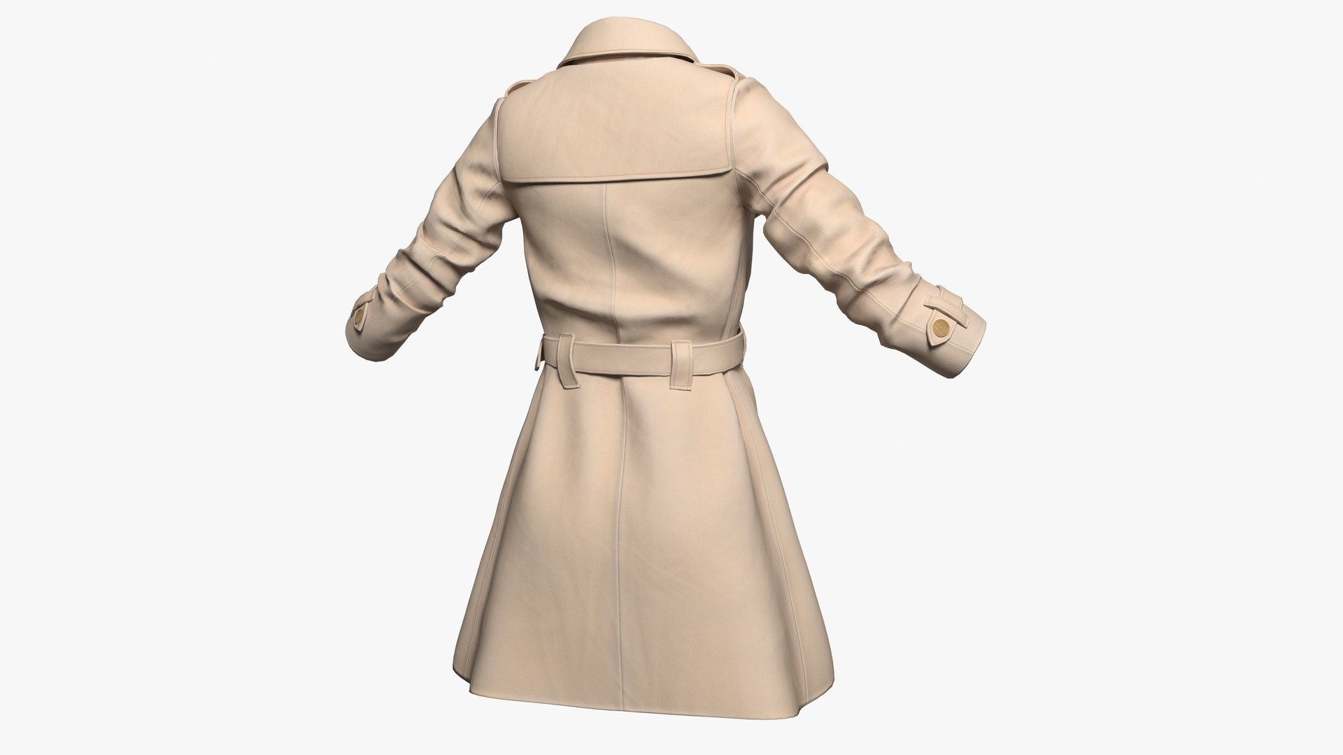 3D Coat TrenchCoat For Woman MAX - TurboSquid 2146828