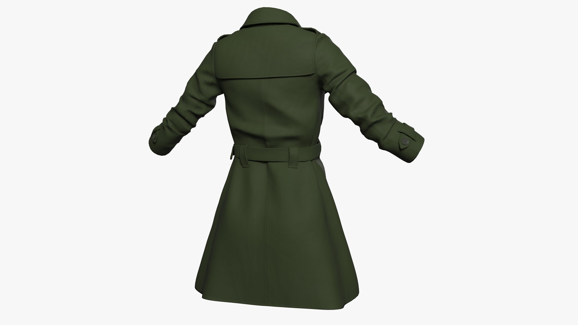 3D Coat TrenchCoat For Woman MAX - TurboSquid 2146828