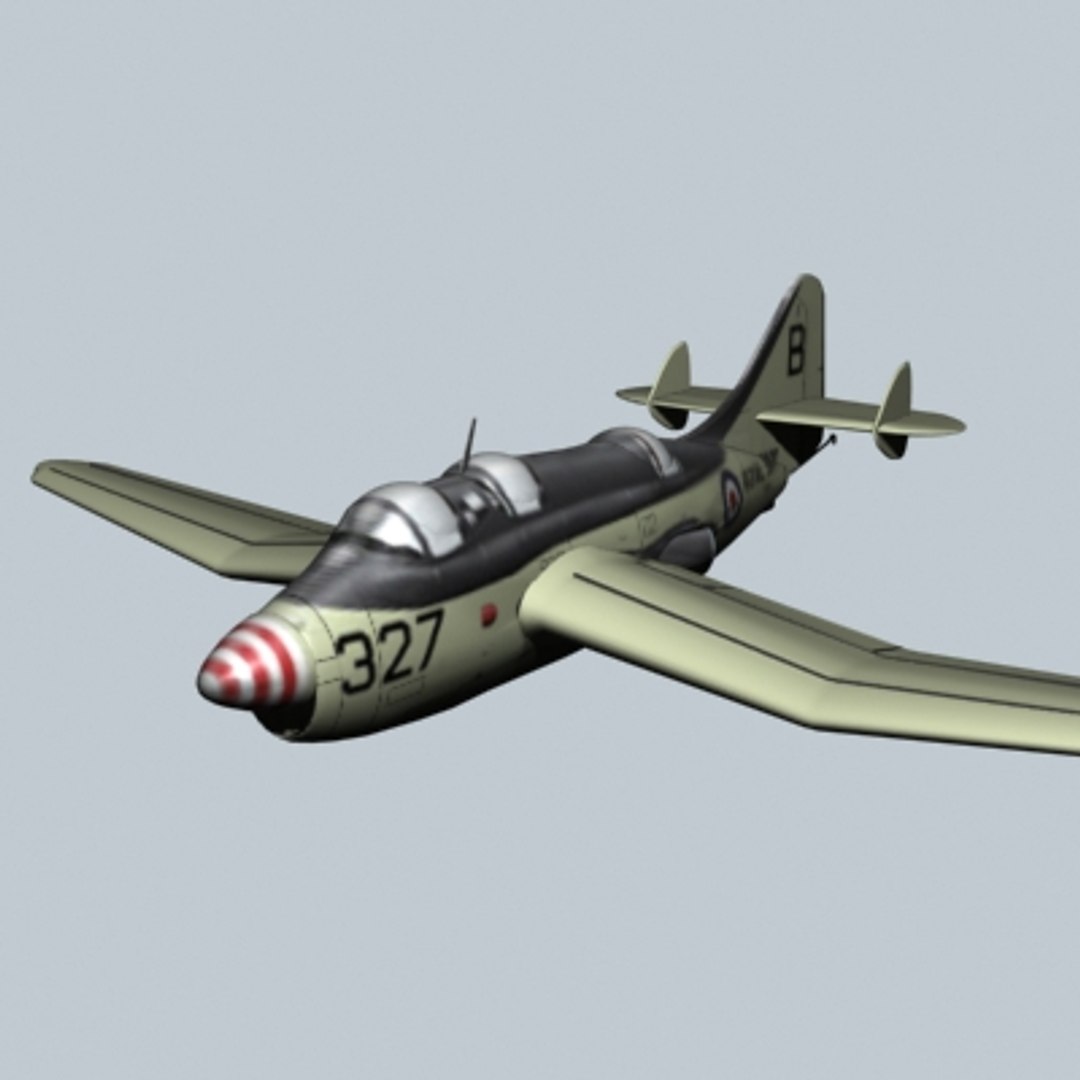 Fairey Gannet 3d Model