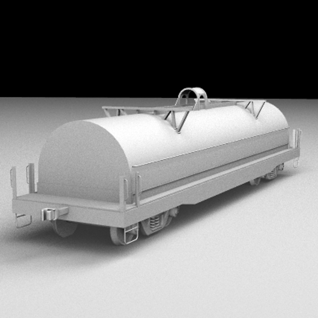 3d railroad coil car model