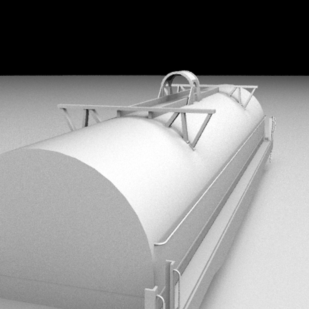 3d railroad coil car model