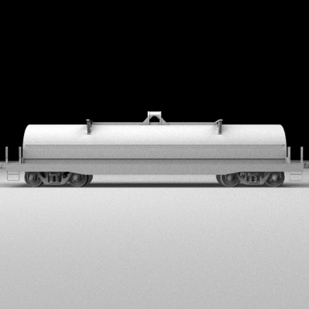 3d railroad coil car model