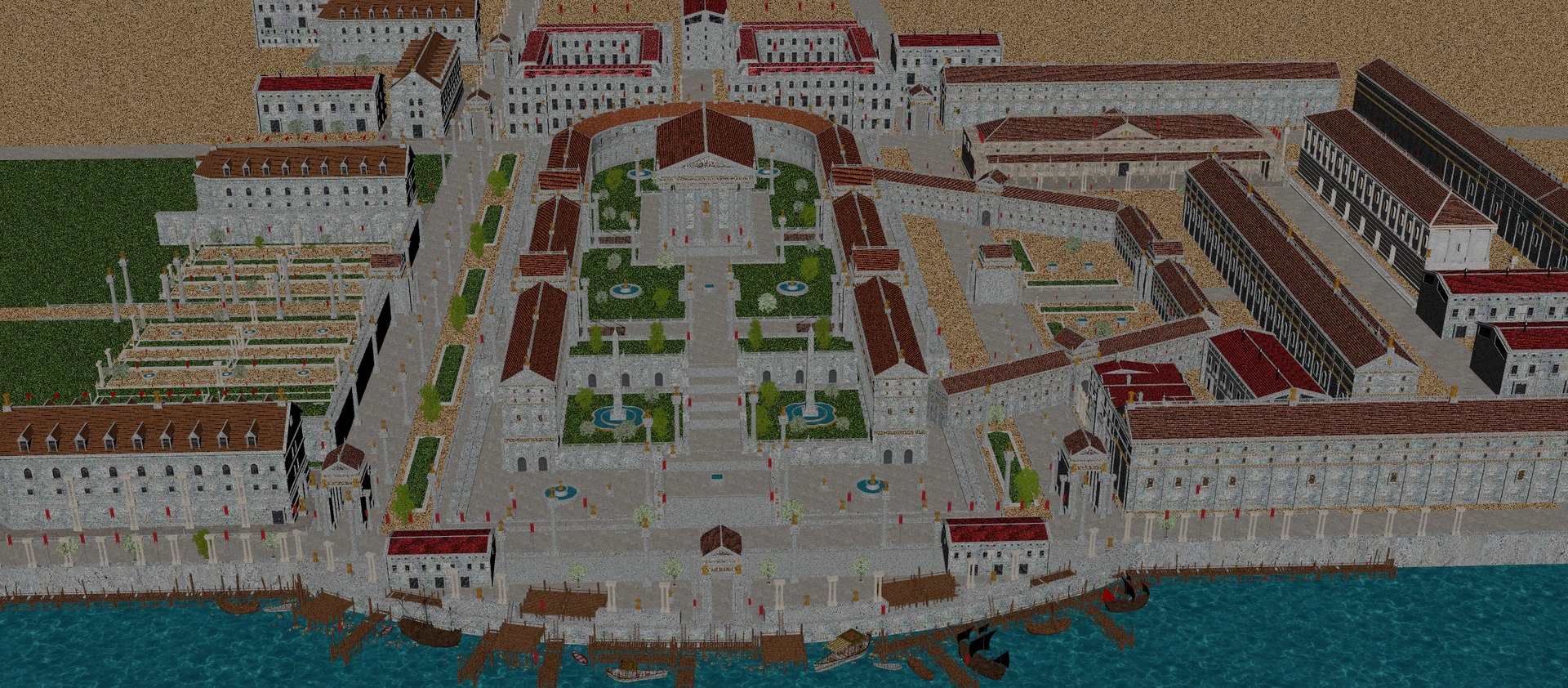 Caesarea Maritima Temple Of Rome And Augustus Environment 3D ...