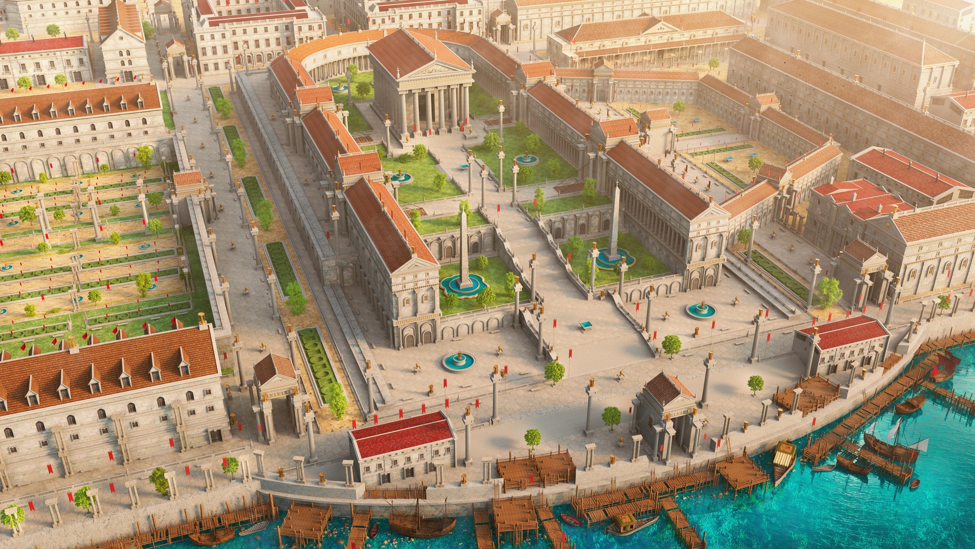Caesarea Maritima Temple Of Rome And Augustus Environment 3D ...