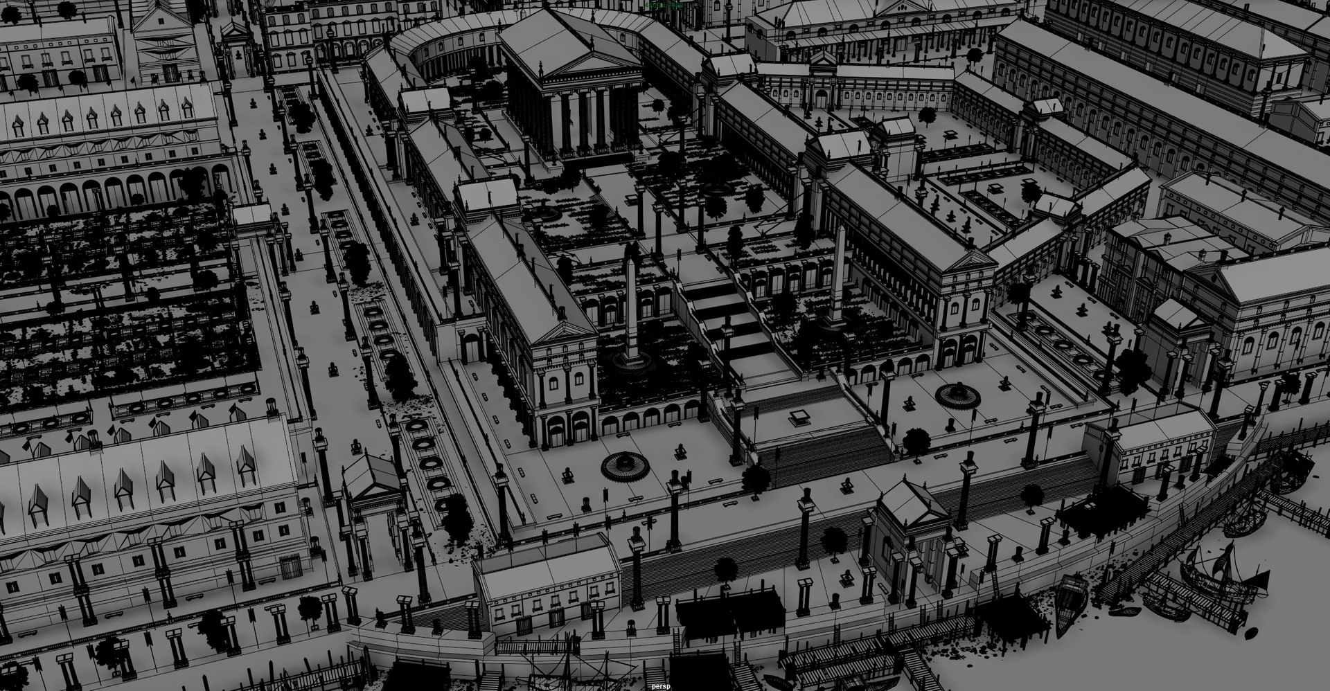 Caesarea Maritima Temple Of Rome And Augustus Environment 3D ...