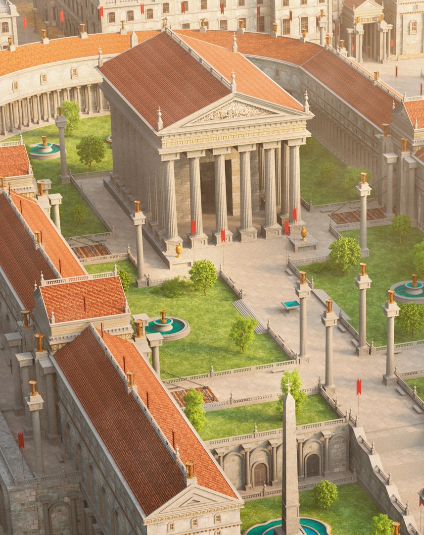 Caesarea Maritima Temple Of Rome And Augustus Environment 3D ...