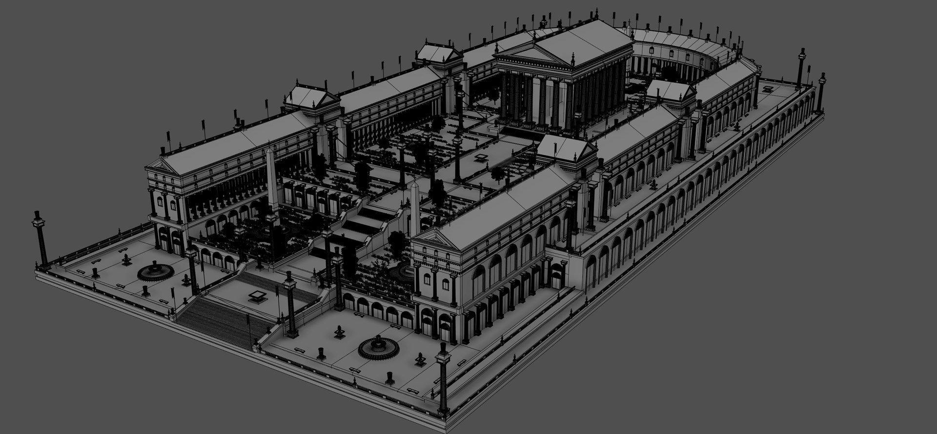 Caesarea Maritima Temple Of Rome And Augustus Environment 3D ...