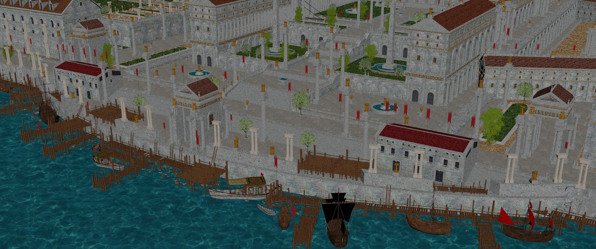 Caesarea Maritima Temple Of Rome And Augustus Environment 3D ...