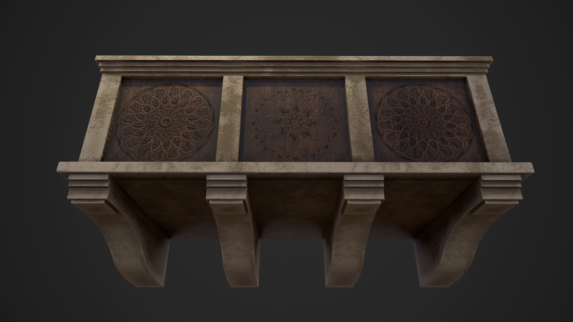 Medieval balcony 3D model - TurboSquid 1544449