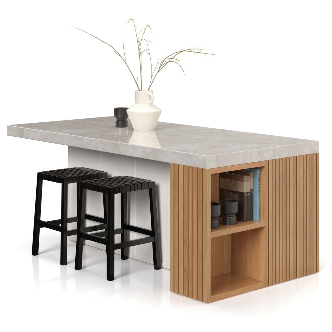 Kitchen Island Countertop 01 3D Model - TurboSquid 2205513
