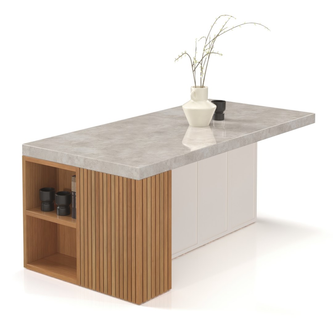 Kitchen Island Countertop 01 3D Model - TurboSquid 2205513