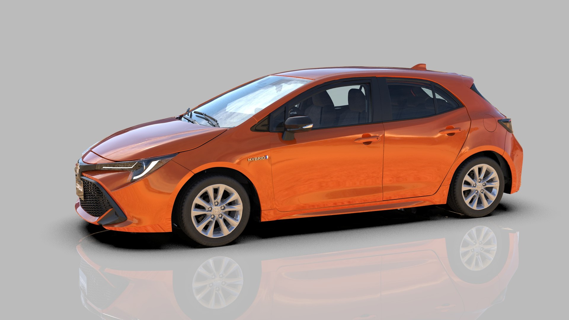 3D Model Toyota Corolla Hatchback 2020 HQinterior - TurboSquid 2212203