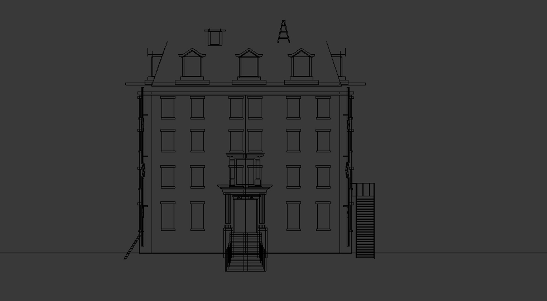 3D asylum building exterior - TurboSquid 1186260