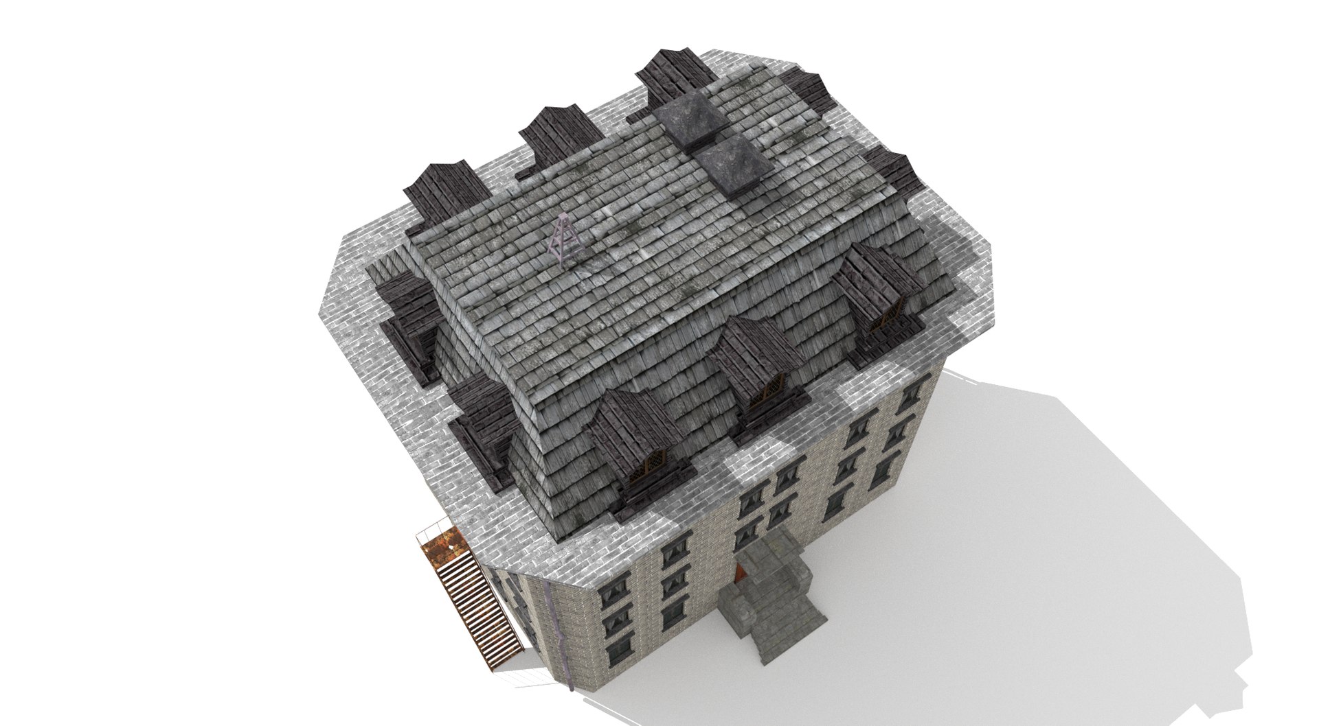 3D asylum building exterior - TurboSquid 1186260