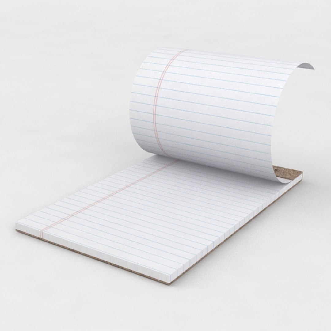 Legal Pads Paper 3d 3ds
